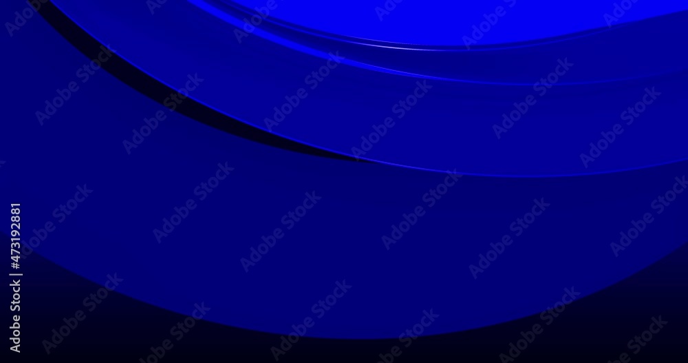 looped footage. Abstract blue background with dynamic blue 3d lines. 3D ...