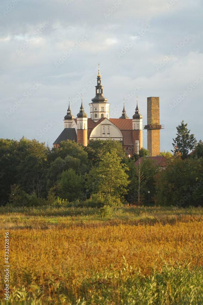 Landscape with the orthodox Monastery of the Annunciation in Suprasl also known as the Suprasl ...