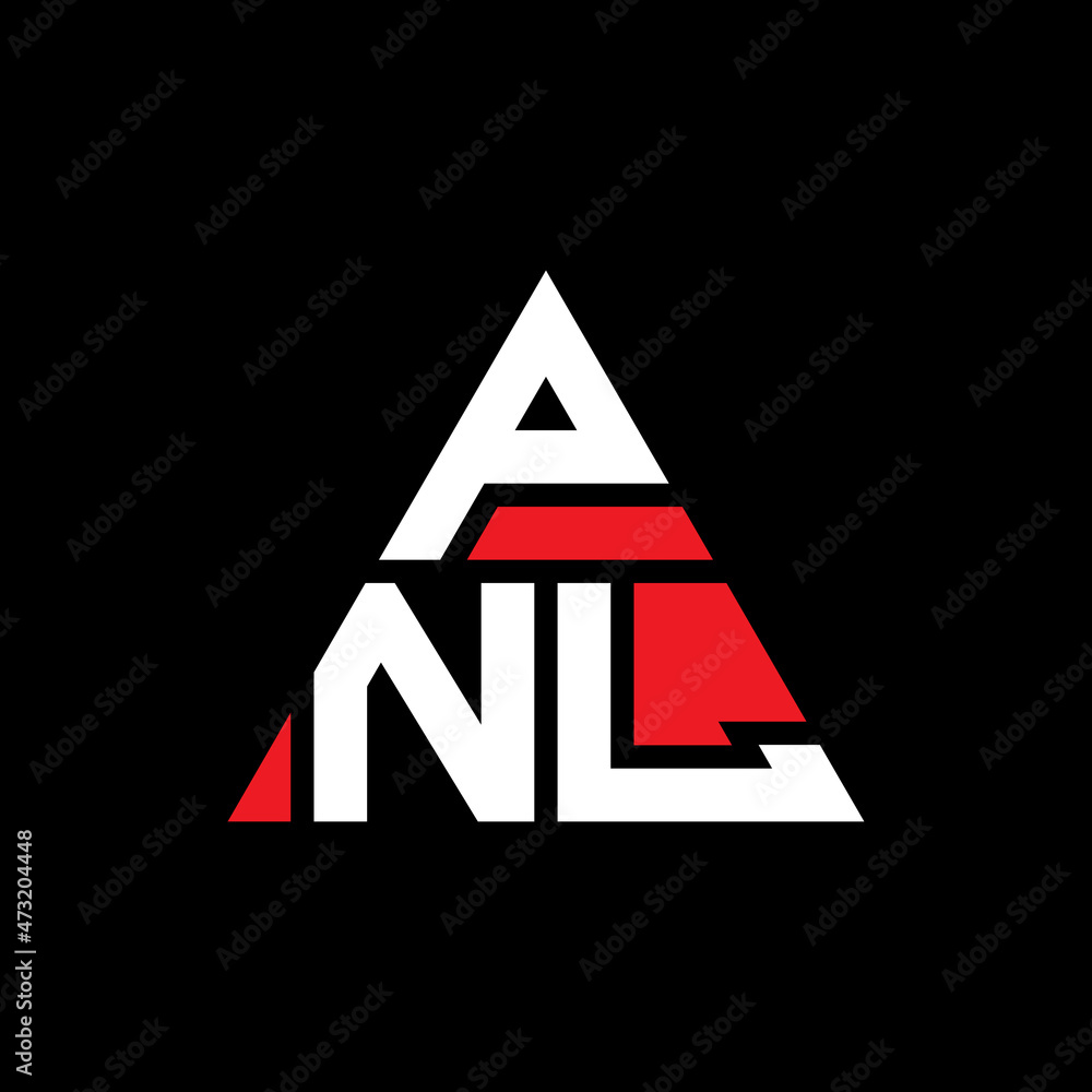 PNL triangle letter logo design with triangle shape. PNL triangle logo ...
