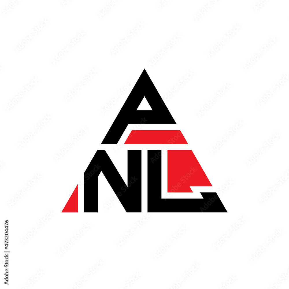PNL triangle letter logo design with triangle shape. PNL triangle logo ...