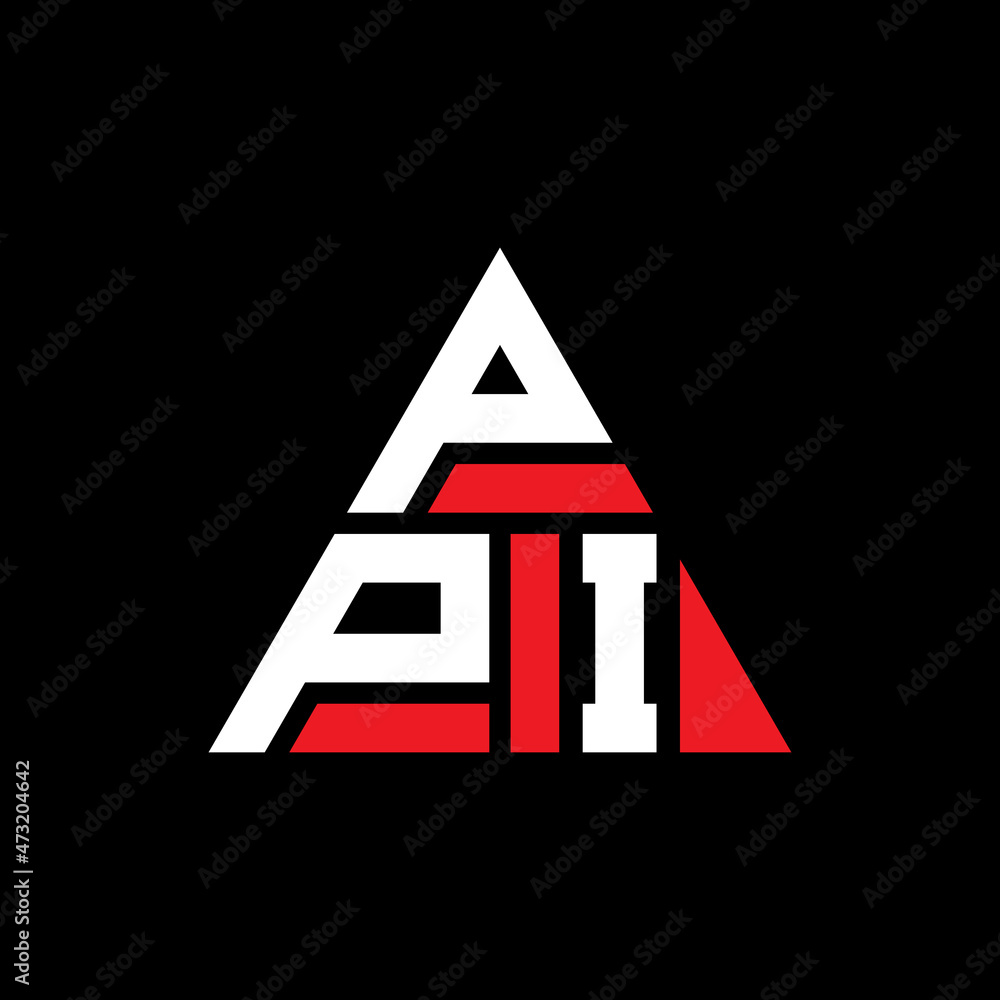 PPI triangle letter logo design with triangle shape. PPI triangle logo ...