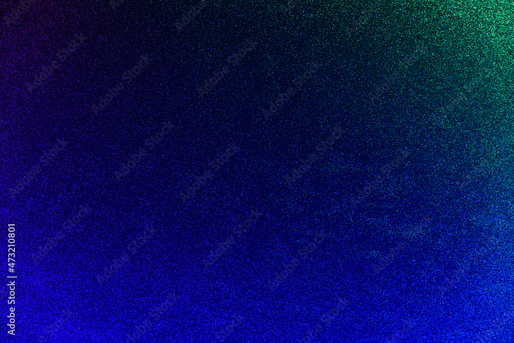 Illuminated neon background. Blue glitter background with green and ...