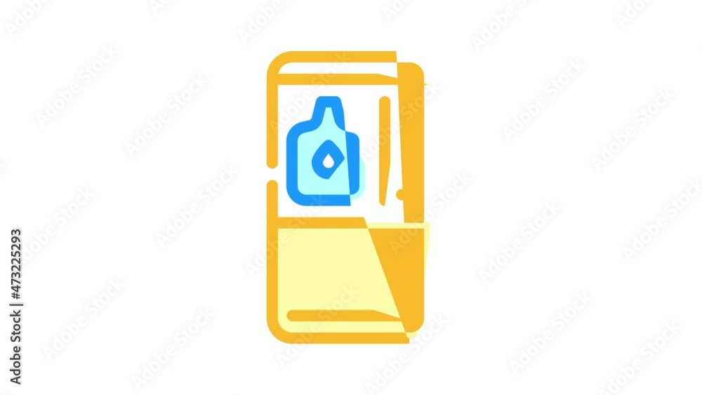 water vending machine animated color icon water vending machine sign ...