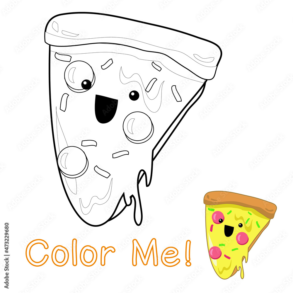 Coloring food worksheet page. Educational printable coloring worksheet ...