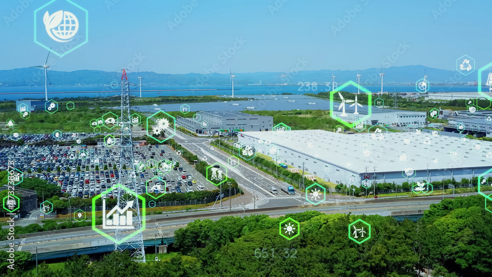 Industry and environment concept. Sustainable development goals. SDGs ...