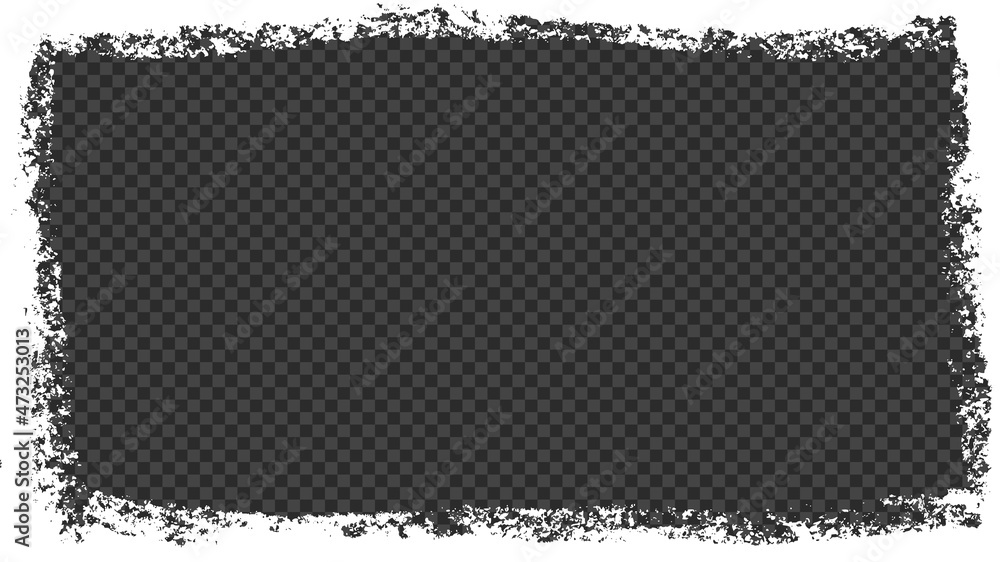 White grunge frame for stories and social network media 16 9. Template ...