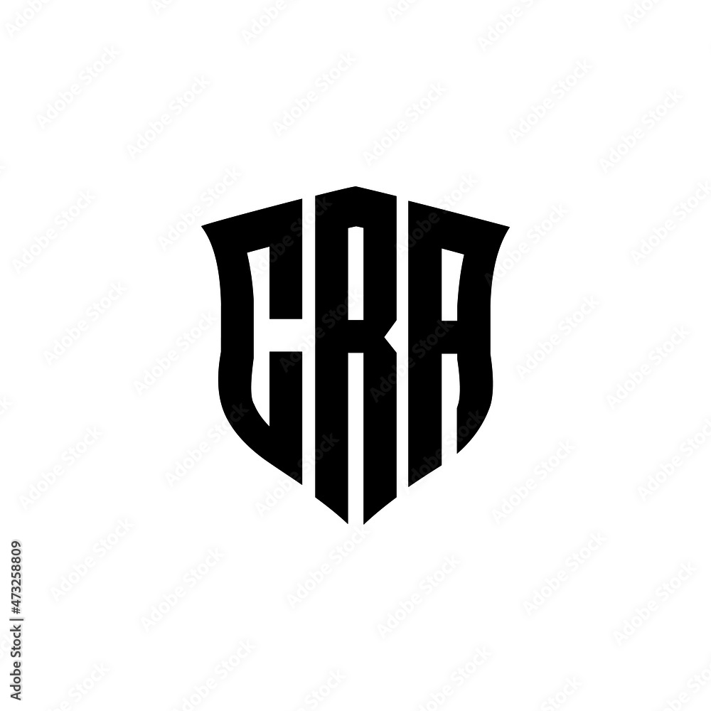 CRA letter logo design with white background in illustrator, vector ...