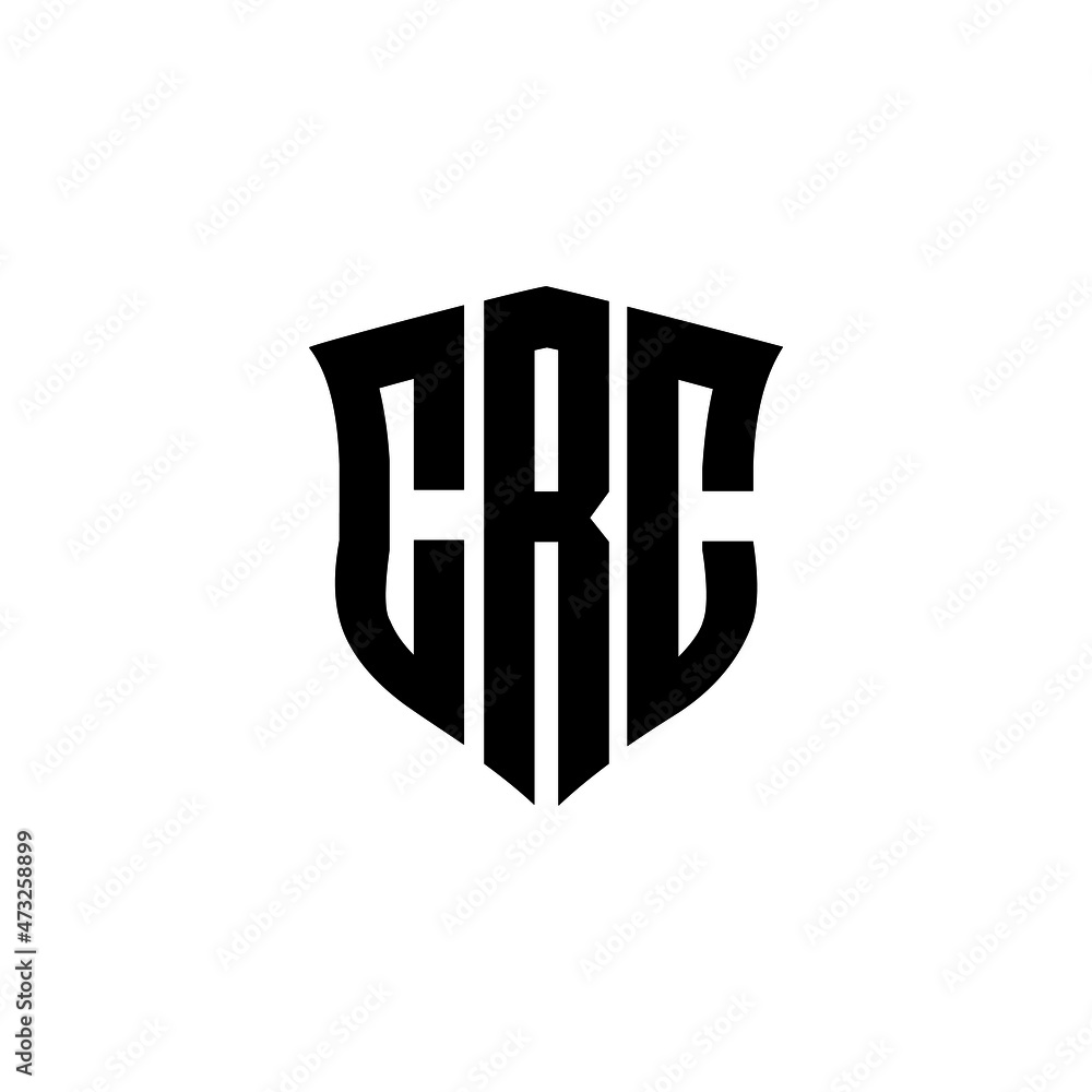 CRC letter logo design with white background in illustrator, vector ...