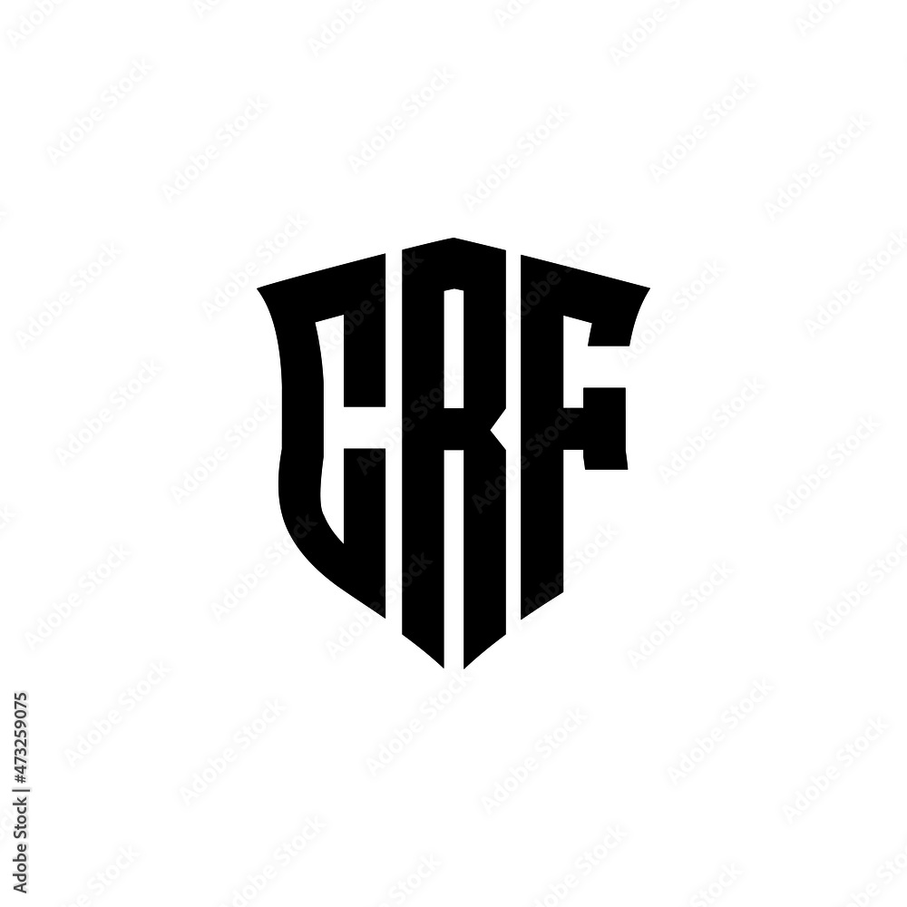 CRF letter logo design with white background in illustrator, vector ...