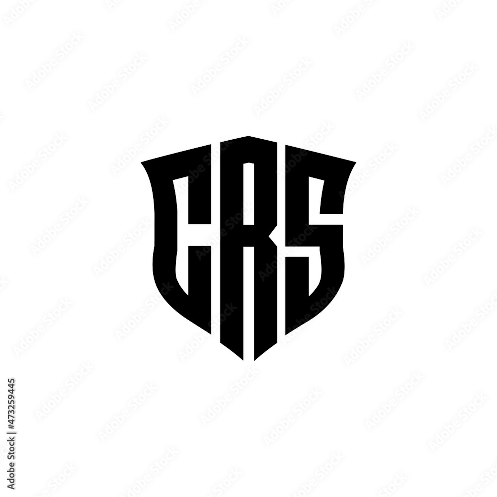 CRS letter logo design with white background in illustrator, vector ...