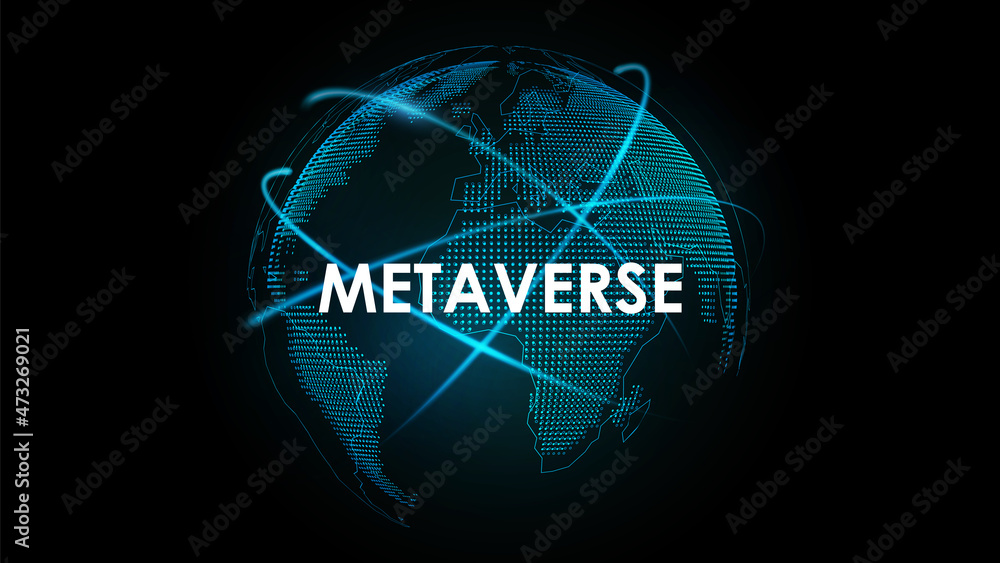 Metaverse digital virtual reality world technology with 3d hologram ...