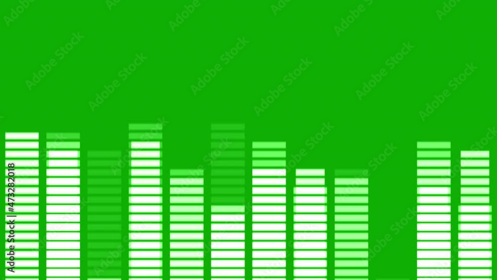 Sound waves motion graphics with green screen background Stock Video ...