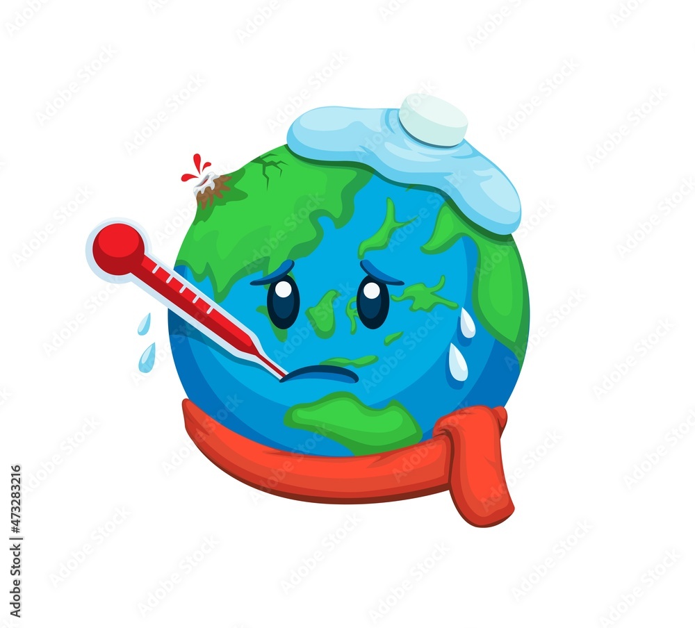 Earth sick. global warming earthquake and volcanic eruption problem ...