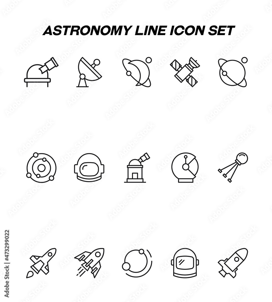 Vektorová grafika „Cosmos and space concept. Collection of modern high ...