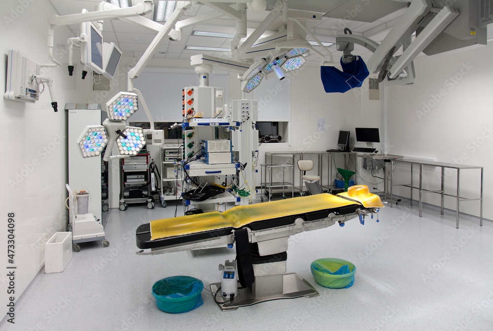 Modern well equipped operating theatre in a new hospital. Stock Photo ...