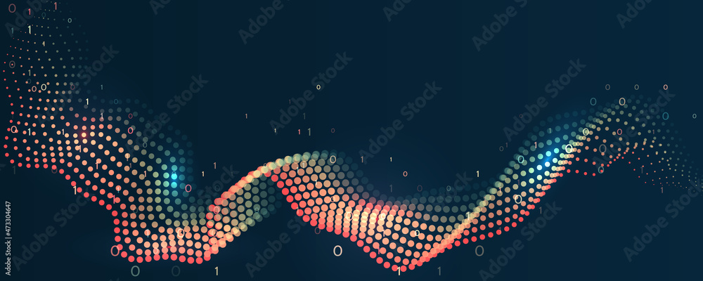 Visualization of Sorting data, Abstract processing of information flow ...