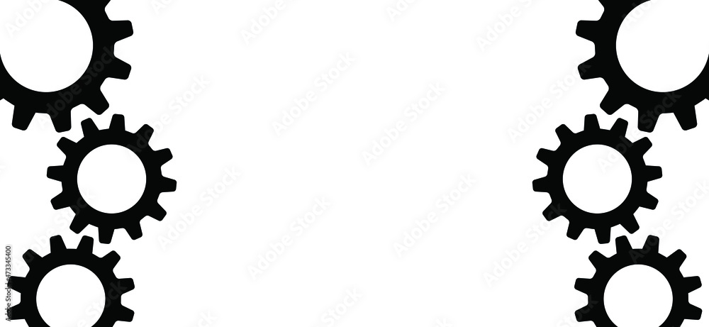 Cogwheels brain. Think big ideas. Gear mechanism settings tools ...