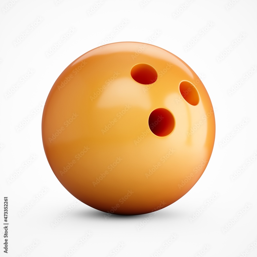 Orange Bowling Ball