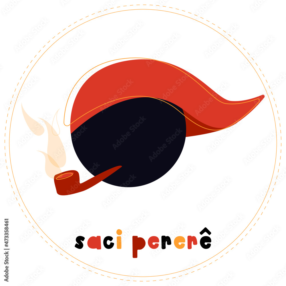 Saci Pererê, character of Brazilian folklore. Culture of Brazil. Legend ...