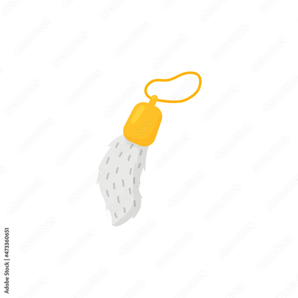 Rabbit foot luck talisman icon or symbol, flat vector illustration ...