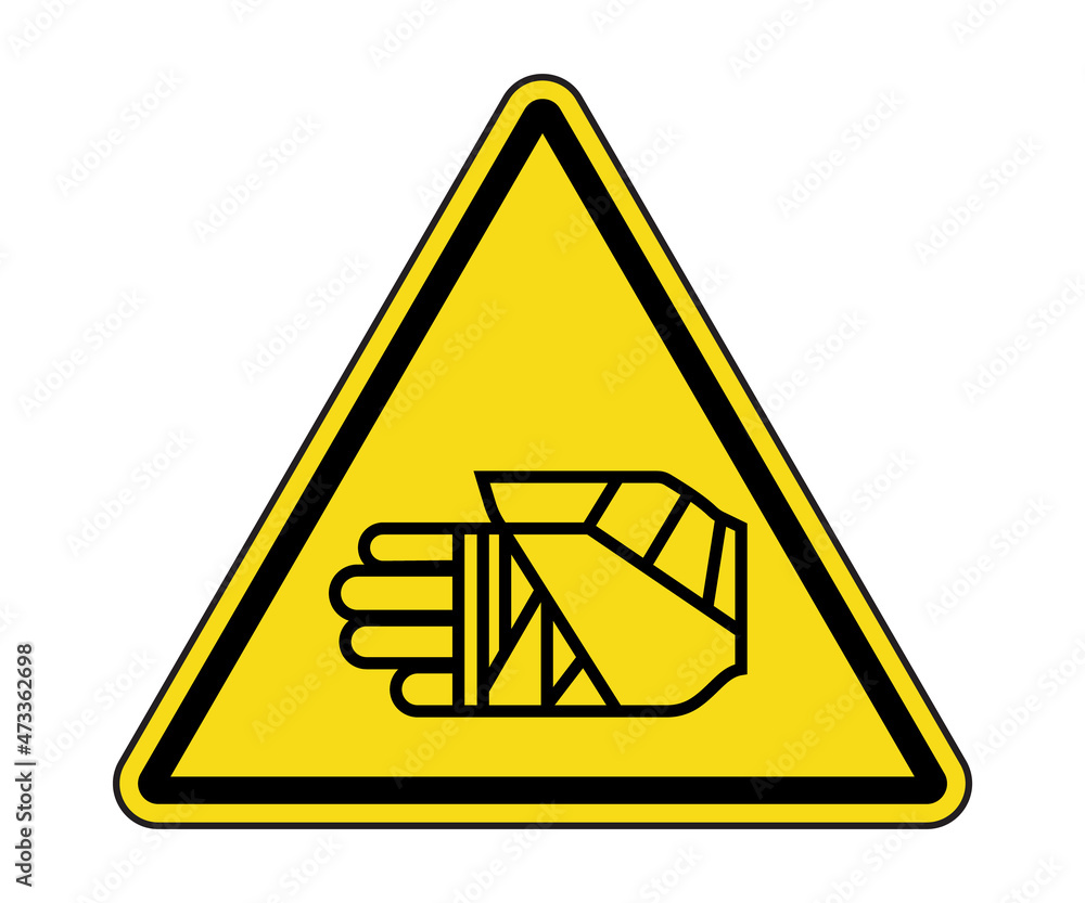 Chemical Burn Warning Label. International Chemical Burns Hazard Symbol ...