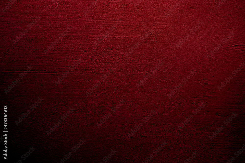 Crimson colored wall background with textures of different shades of ...