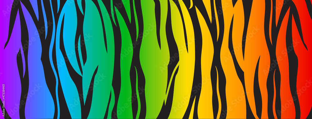 Rainbow Tiger Wallpaper