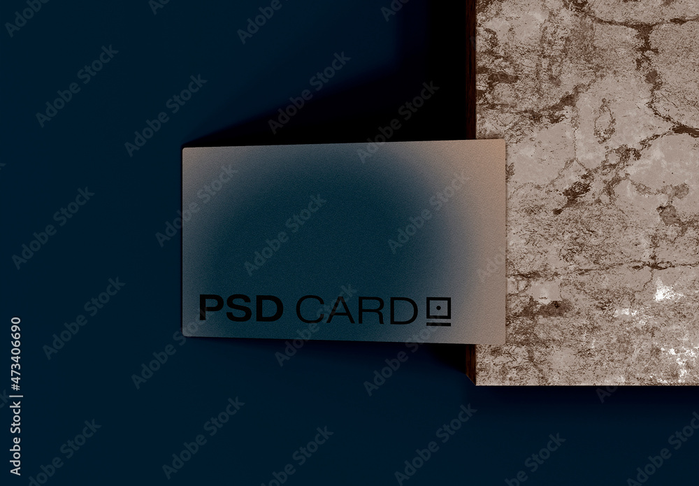 3D Business Card Mockup Stock Template | Adobe Stock