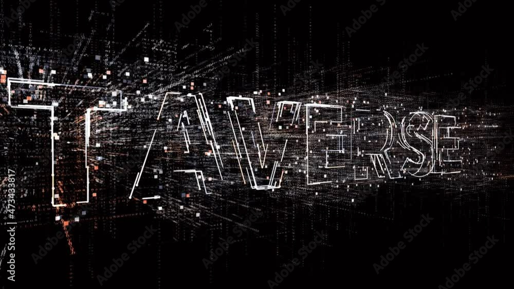 4k Metaverse word tag cloud,Software as a Service.The Matrix binary ...