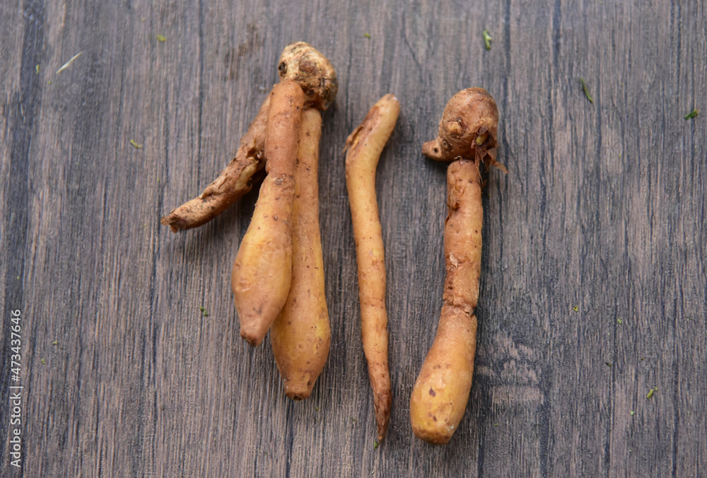 Boesenbergia rotunda, commonly known as Chinese keys, fingerroot ...