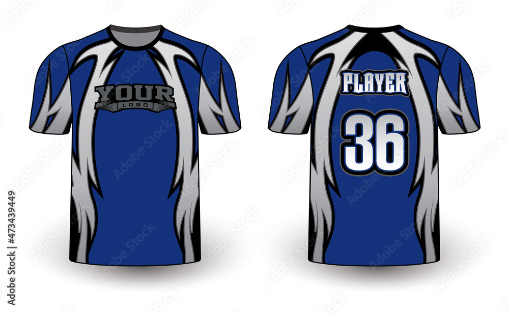 Sports gear template mockup perfect fit for all sports. The designs ...