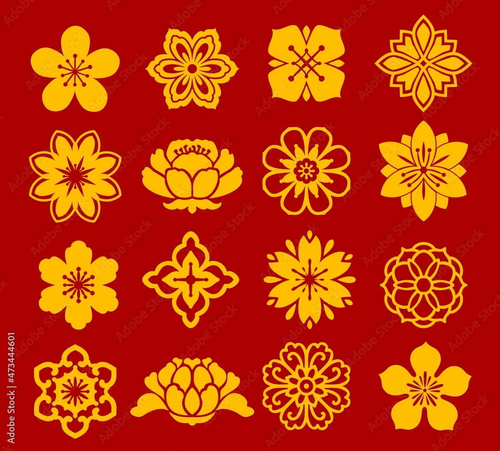 Asian Flower Art