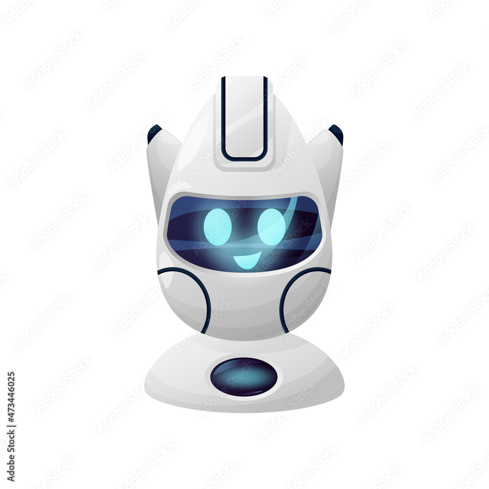 Artificial intelligence robot, friendly positive chatbot, ai helper ...