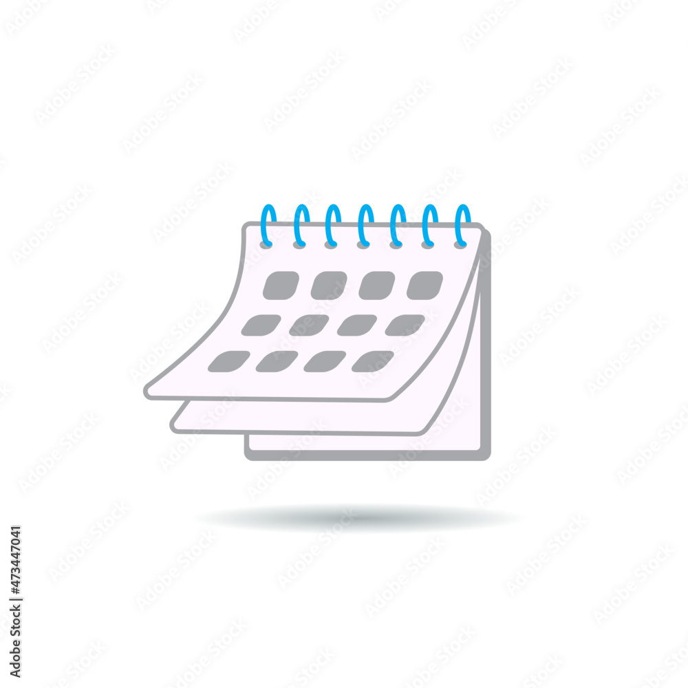 calendar icon symbol days of the month. schedule measurement of days ...
