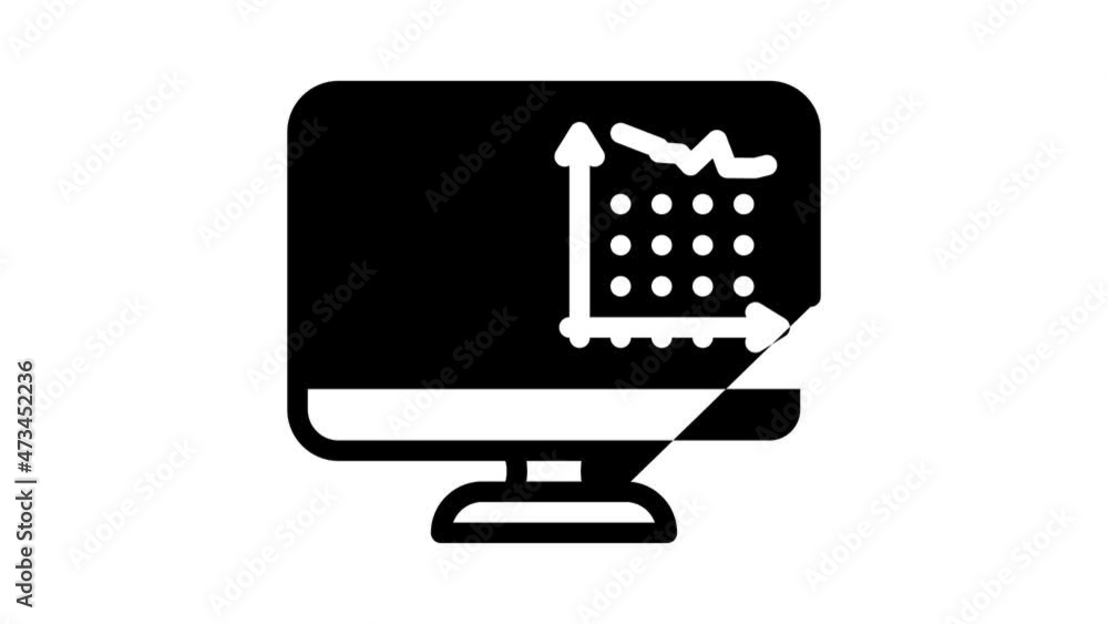 client activity analysis kyc animated line icon client activity ...