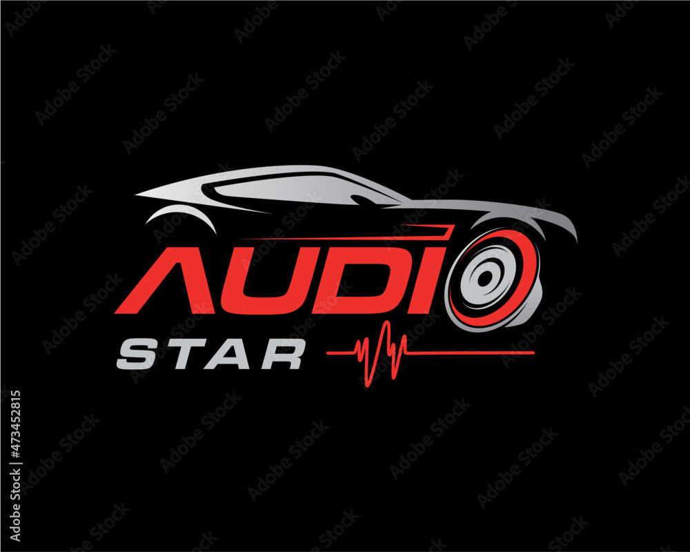 Car Audio Services Logo. Car and Music Logo design vector inspiration ... Car Audio Services Logo. Car and Music Logo design vector inspiration ...