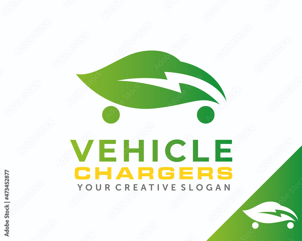 Electric Vehicle logo. Electric car logo design vector Stock Vector ...