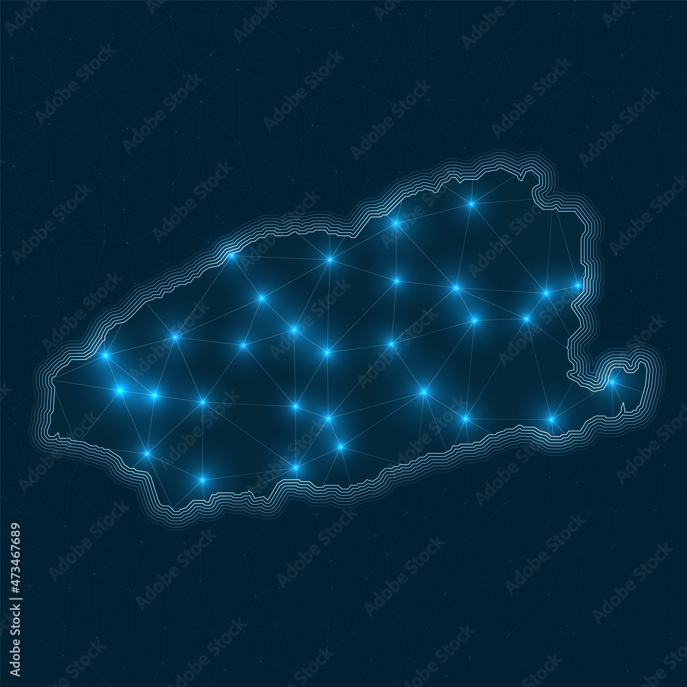 Imbros network map. Abstract geometric map of the island. Digital ... Imbros network map. Abstract geometric map of the island. Digital ...