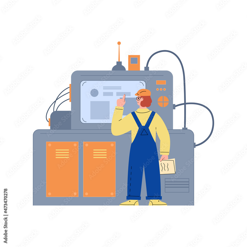 Factory Worker Vector