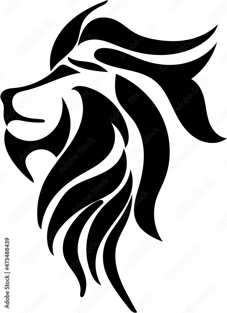 Lion head vector mascot logo Stock Vector | Adobe Stock Lion head vector mascot logo Stock Vector | Adobe Stock