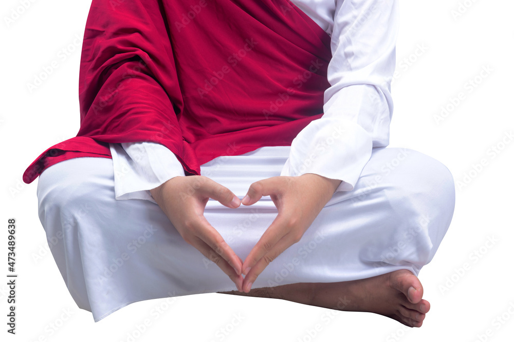 Jesus Christ sitting Stock Photo | Adobe Stock