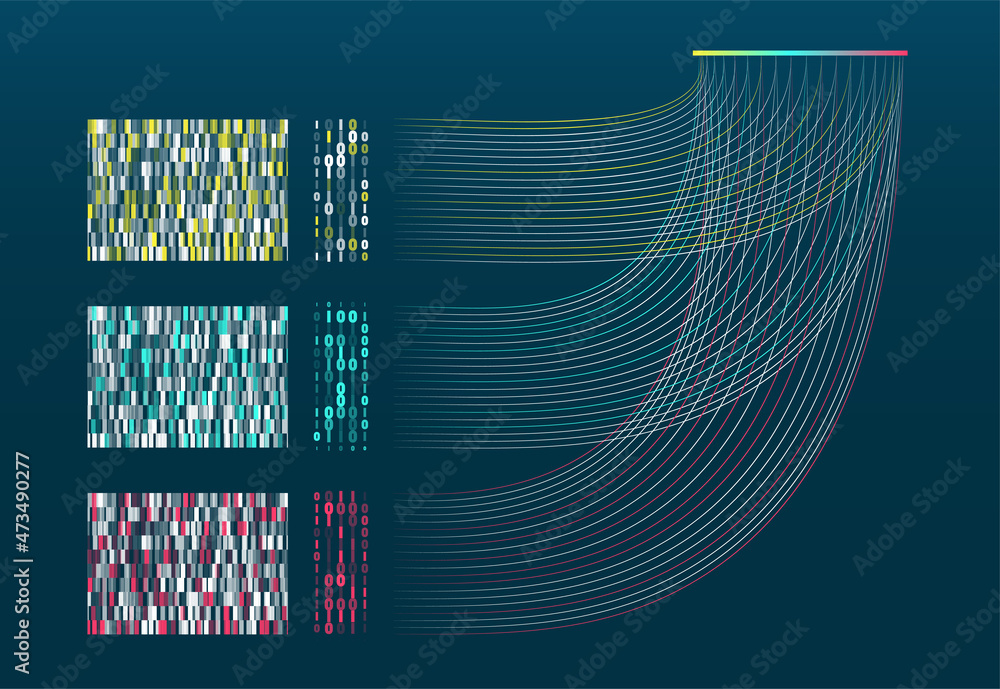 Abstract infographics visualization Stock Vector | Adobe Stock