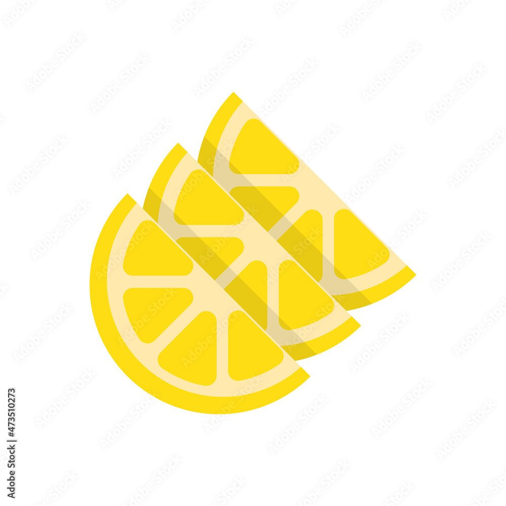 lemon slice layered illustrations vector design template Stock Vector ...