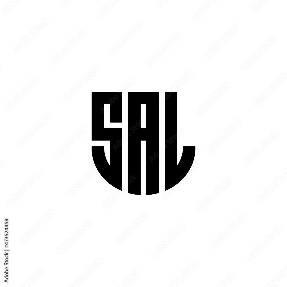 Vecteur Stock SAL letter logo design with white background in ...