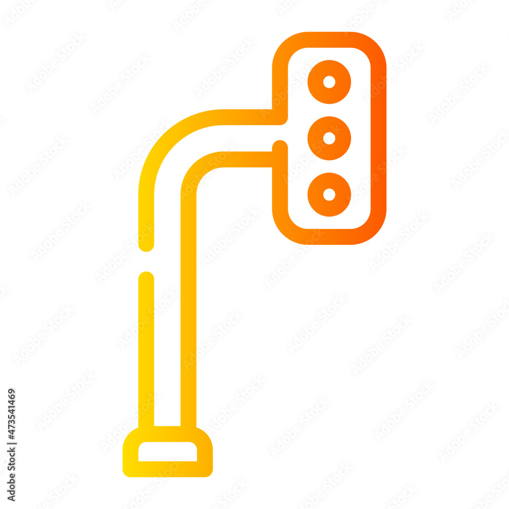 traffic light gradient icon Stock Vector | Adobe Stock