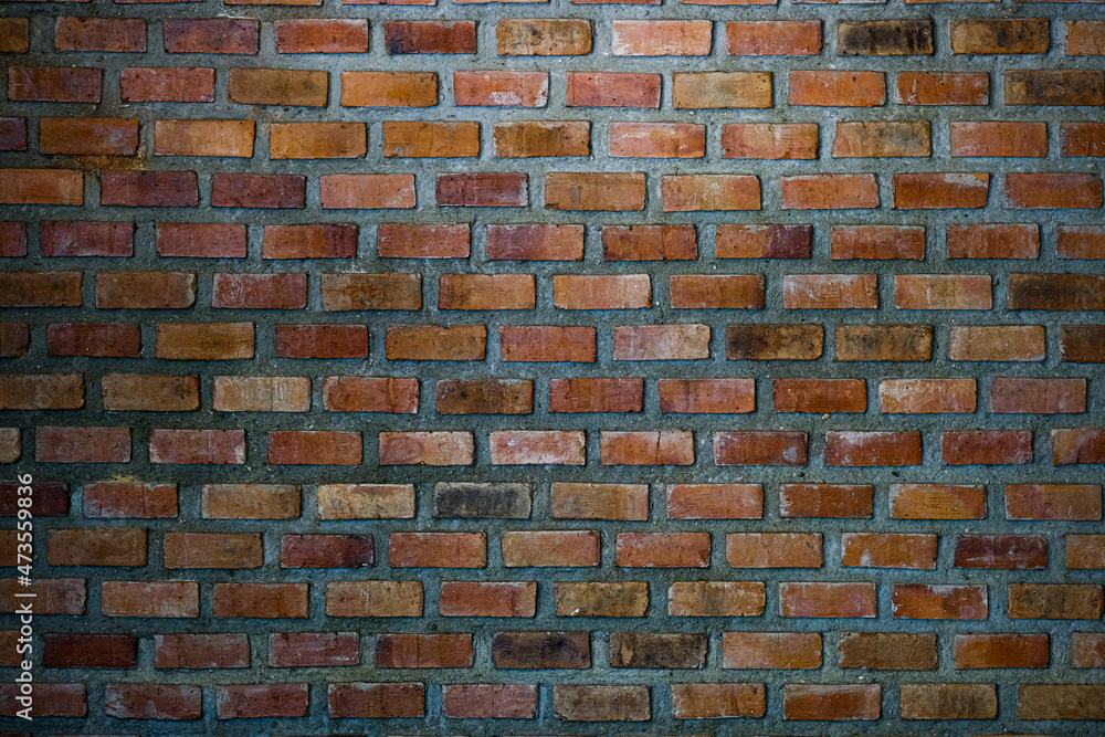 Foto de Red brick wall texture typically found in developed areas ...