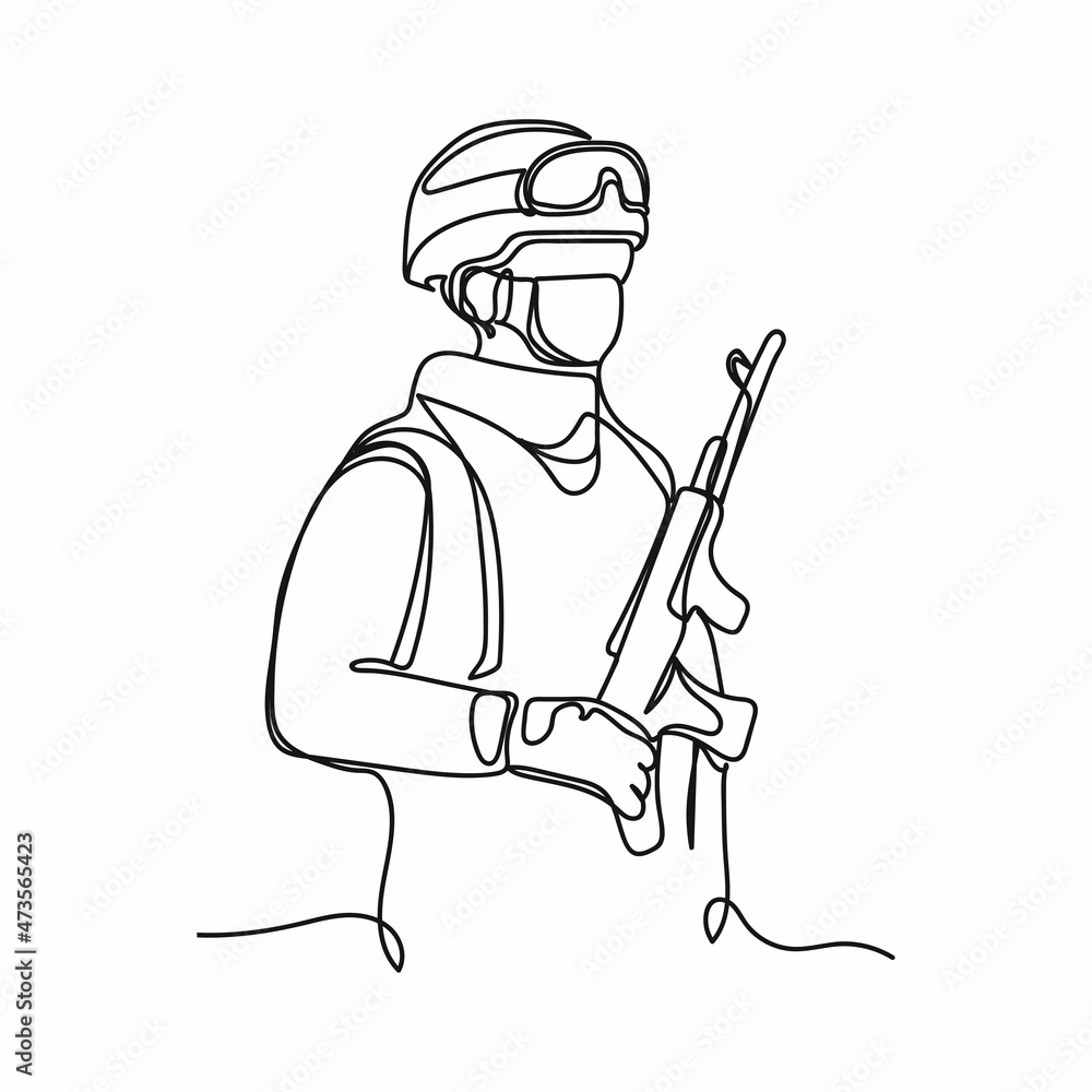 Vector abstract continuous one single simple line drawing icon of ...