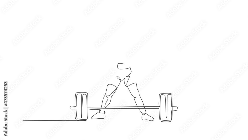 Video Stock Animated self drawing of one continuous line draw young ...