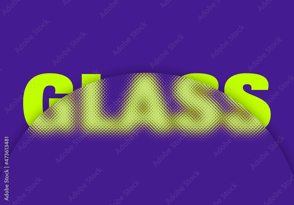 Glass Texture Text Effect Stock Template | Adobe Stock