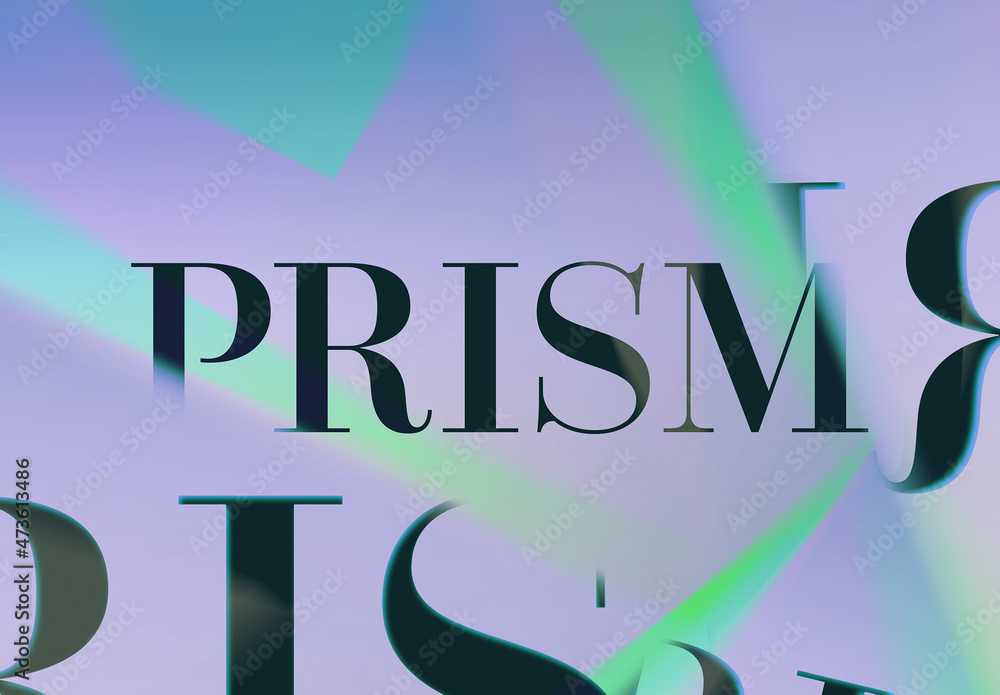 Prism Text Effect Stock Template | Adobe Stock